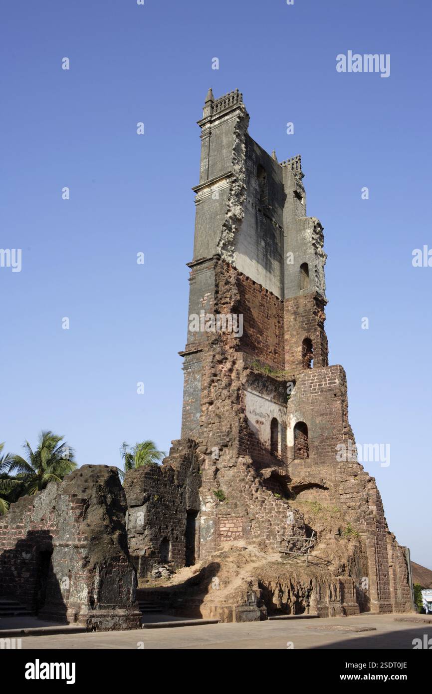 Tower of church of St. Augustine, built in 1602, UNESCO World Heritage ...