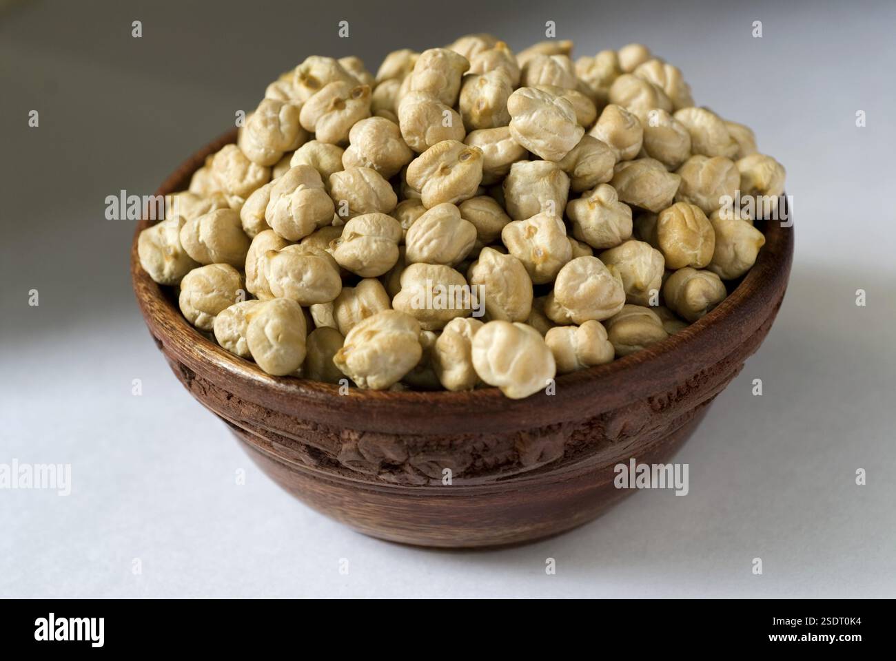 Chole large white Dried gram seeds legume vegetable close up few Stock ...