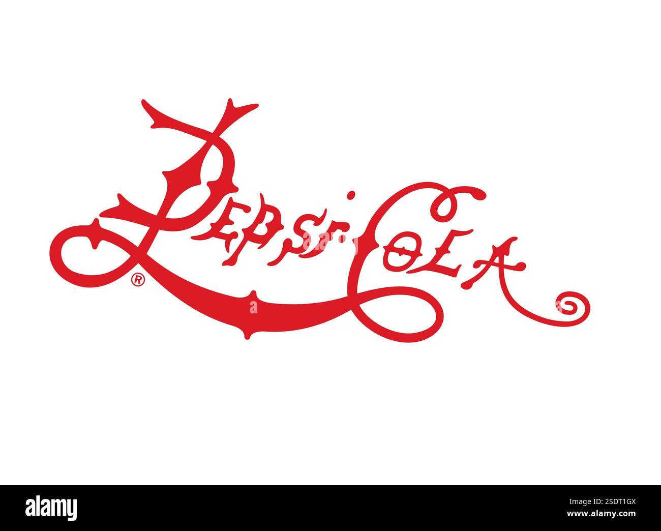 Rotated to right, Pepsi Logo 1898, Drink, Historic Logo from 1898 Stock ...