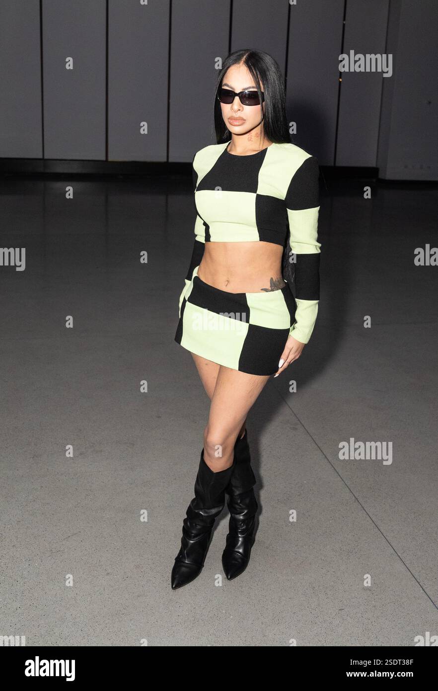 New York, NY, February 7, 2025: Yailin La Mas Viral attends Christian ...