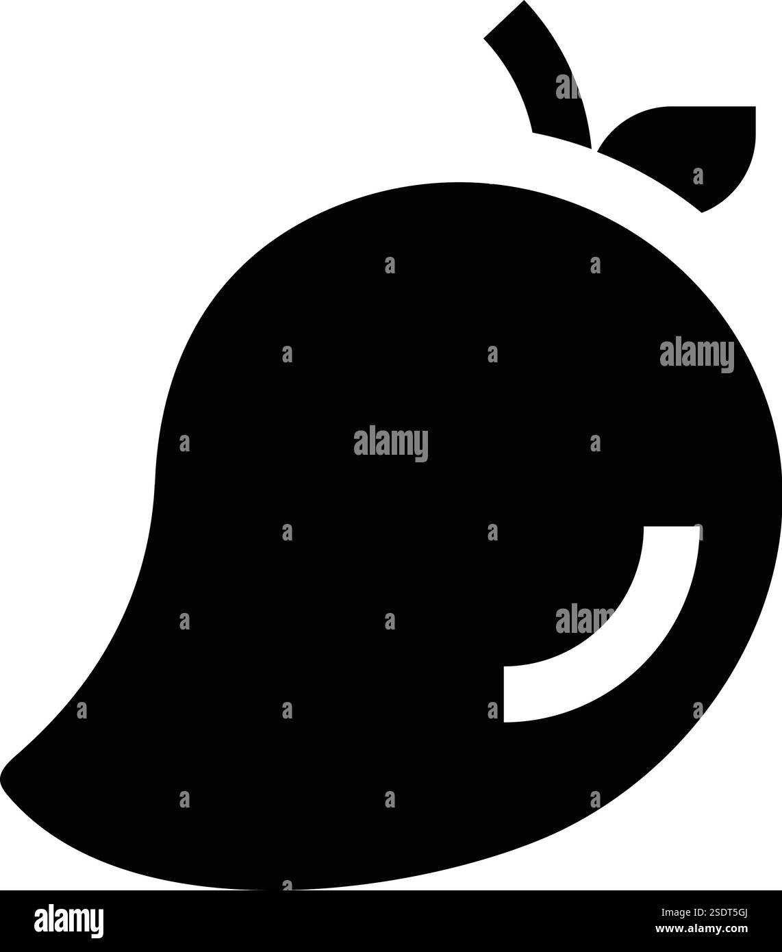 Mango vector illustration Black and White Stock Photos & Images - Alamy