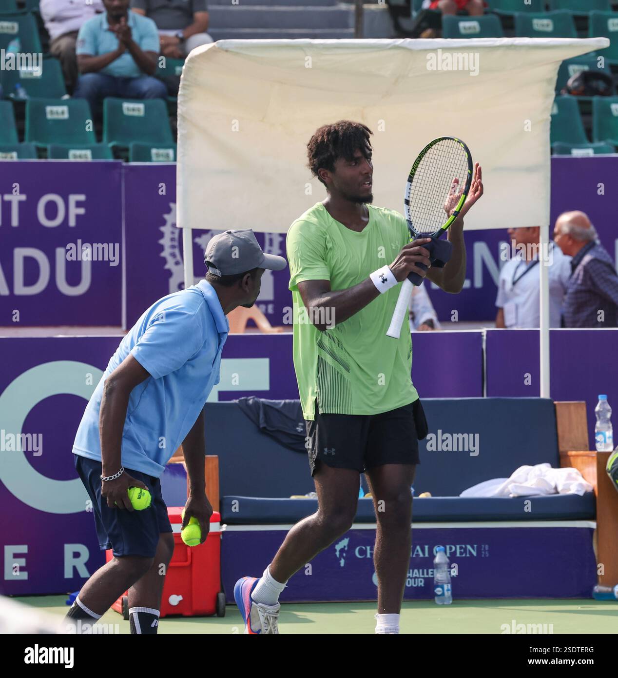 Chennai, India. 08th Feb, 2025. Chennai Open 2025: Billy HARRIS (GBR ...