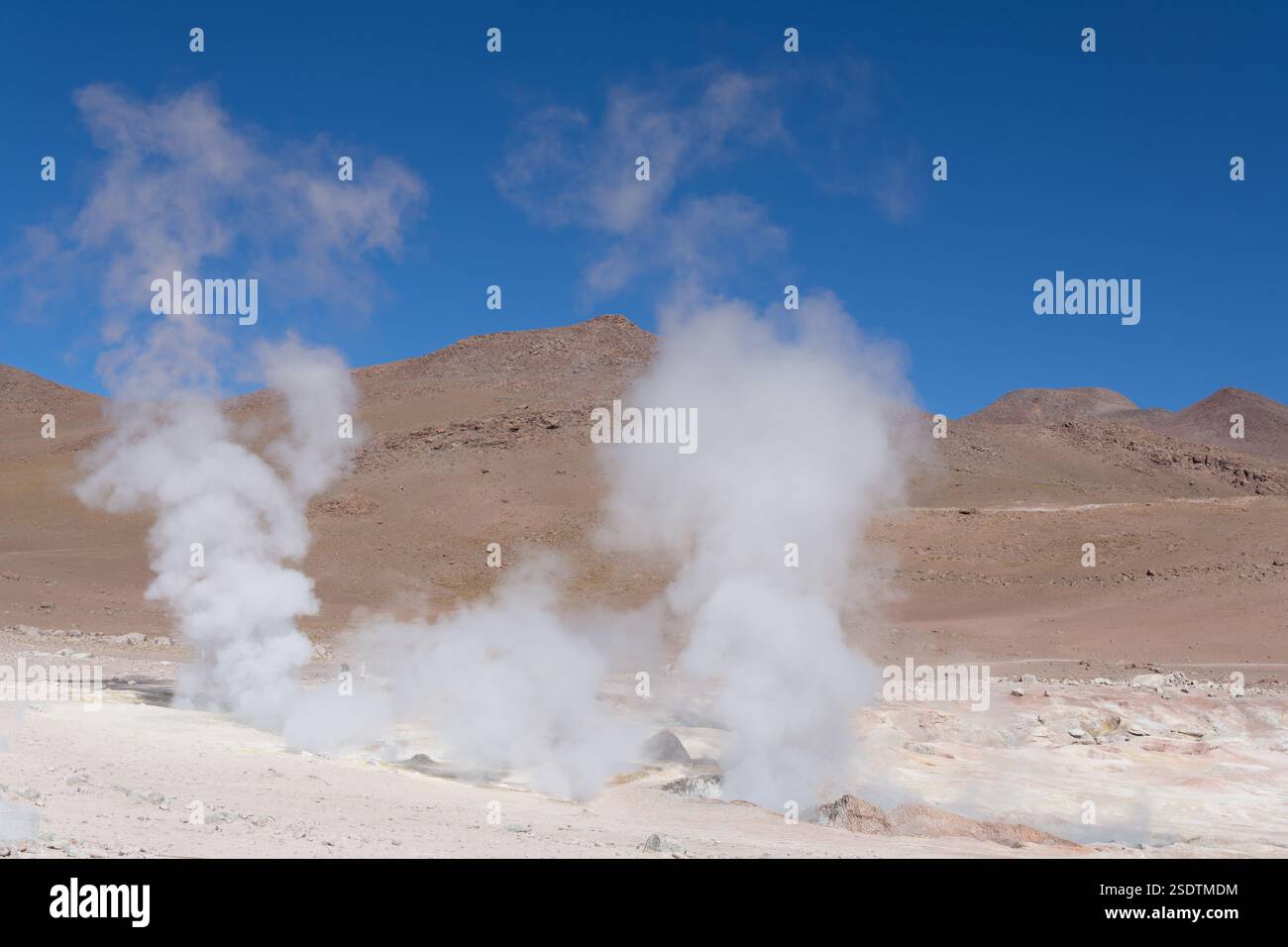 Sol de Mañana is a geothermal area in Bolivia, known for boiling mud ...