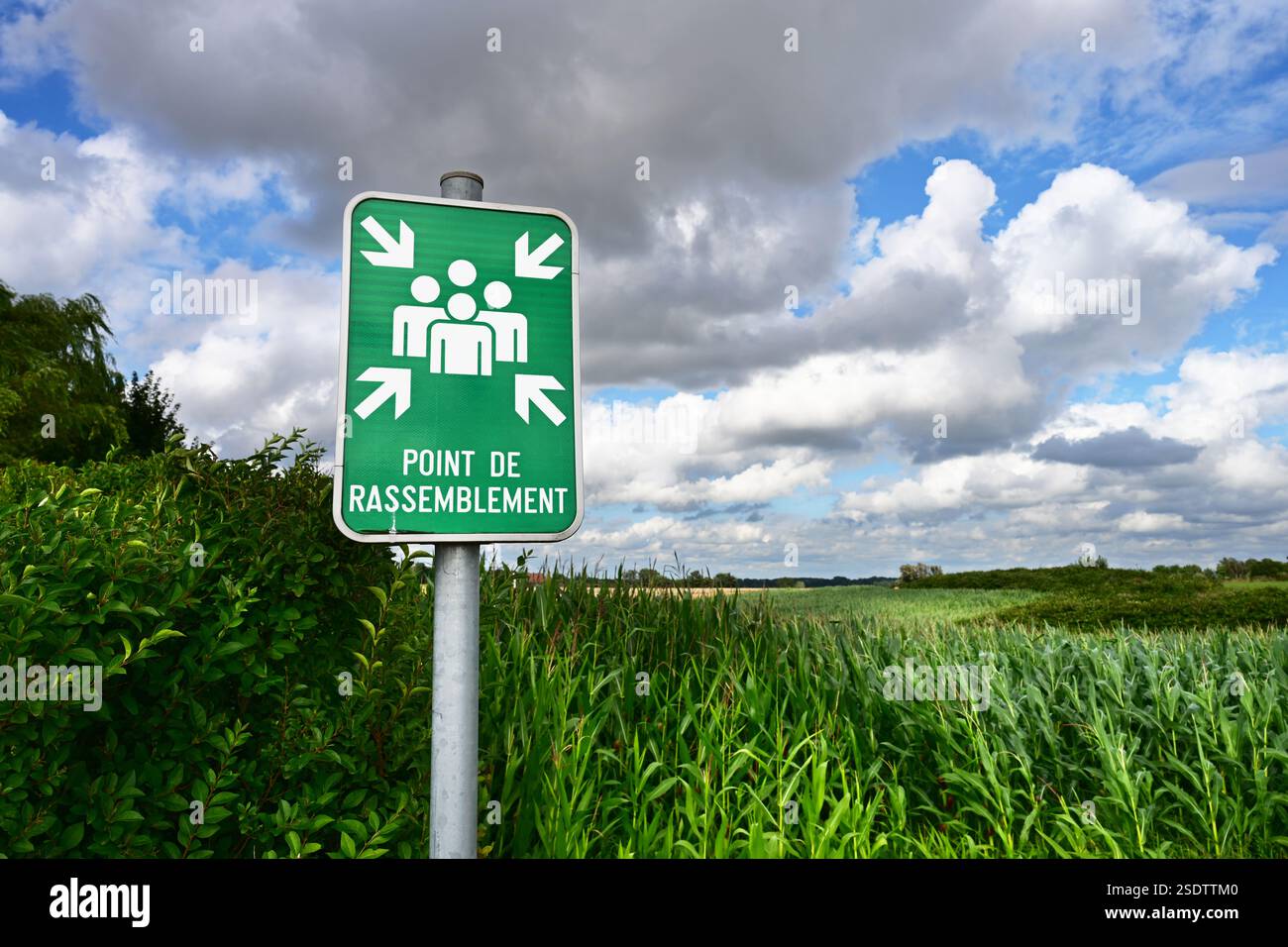 Sign: Point de Rassemblement Stock Photo - Alamy