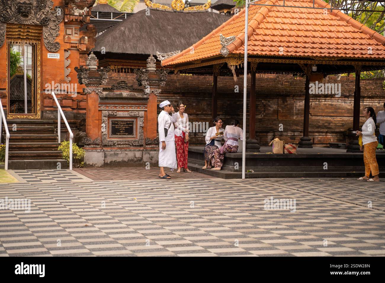 Bali, Indonesia - November 30, 2023: A serene scene of Balinese ...