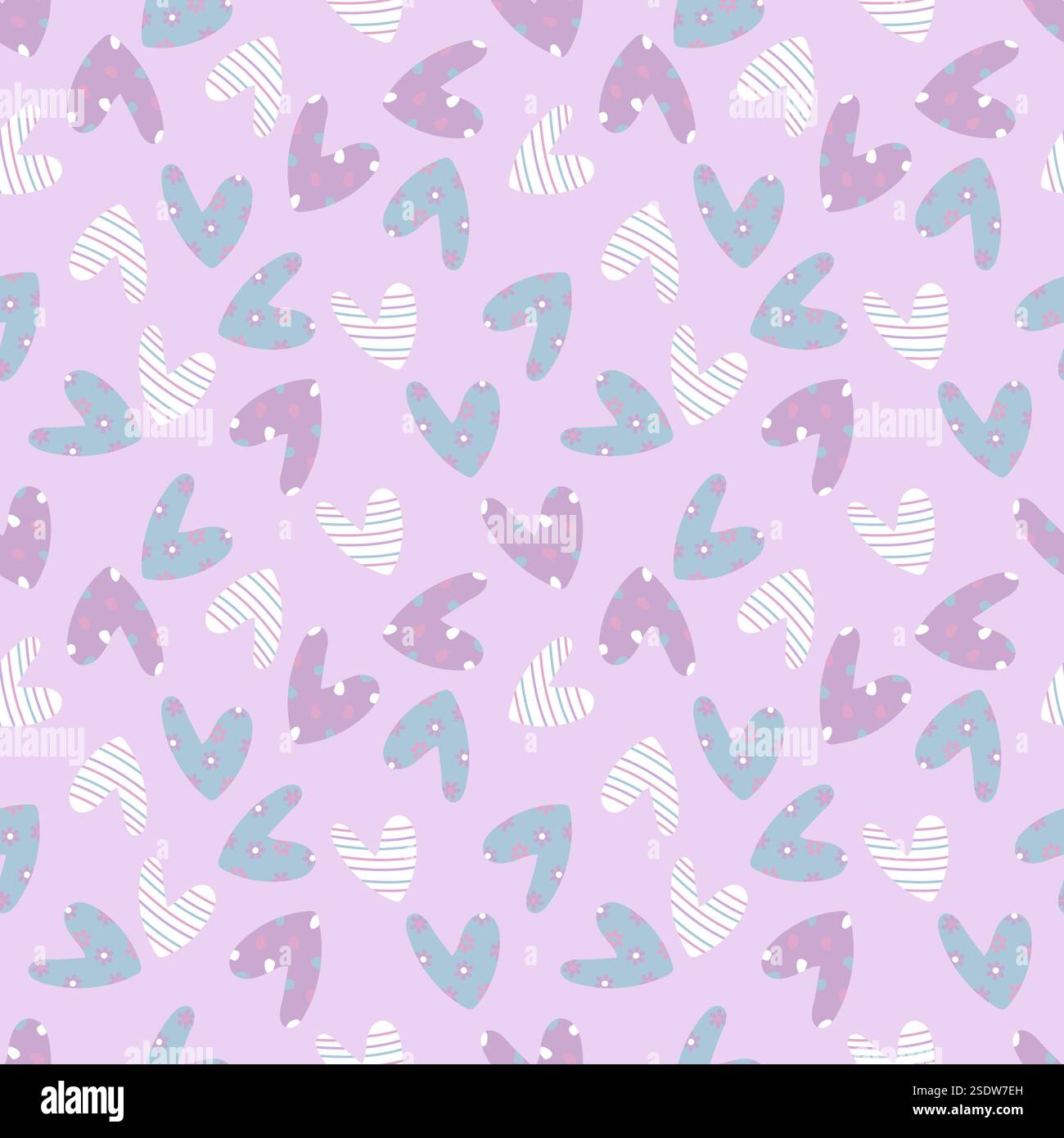 Heart purple pattern Stock Vector Images - Alamy