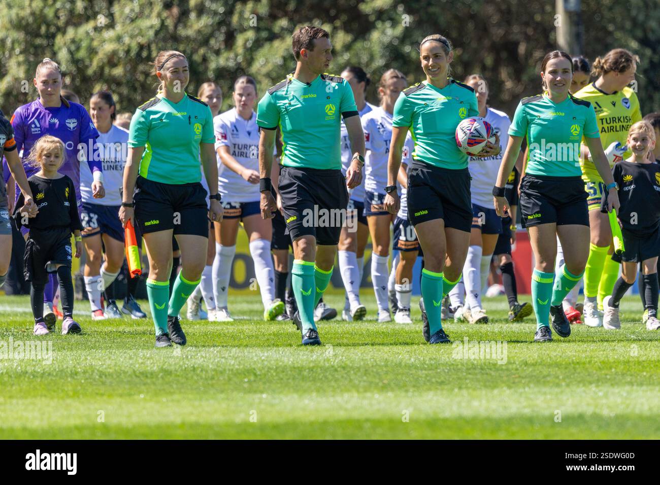 Wellington, New Zealand. 8th Feb, 2025. Match referee Kelly Jones ...