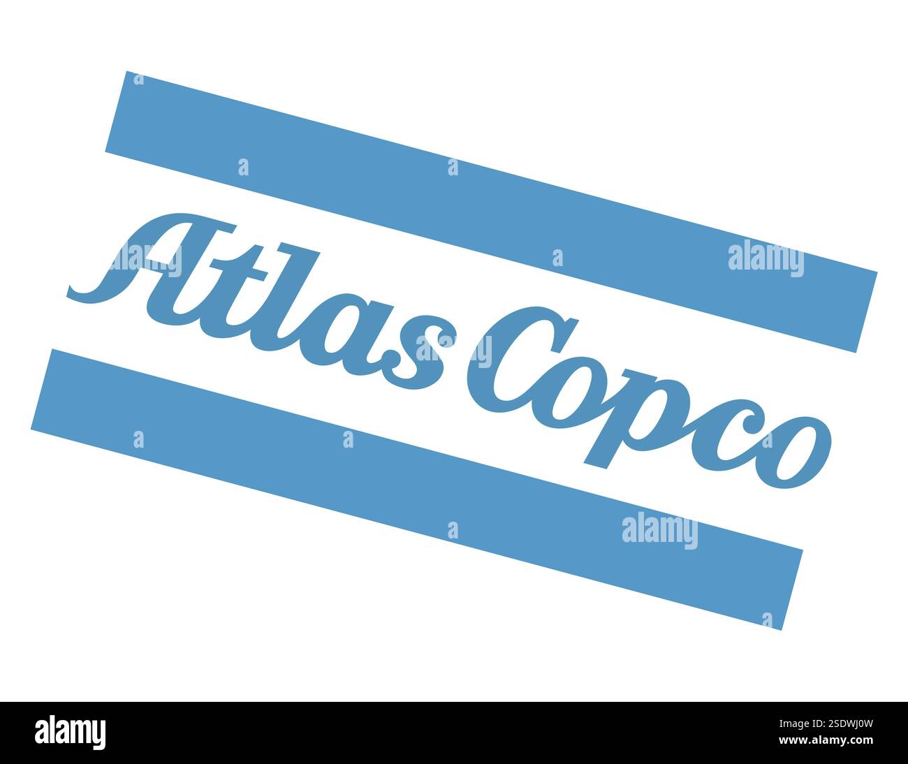 Rotated to right, Atlas Copco Logo, Industrial, Logo Stock Photo - Alamy