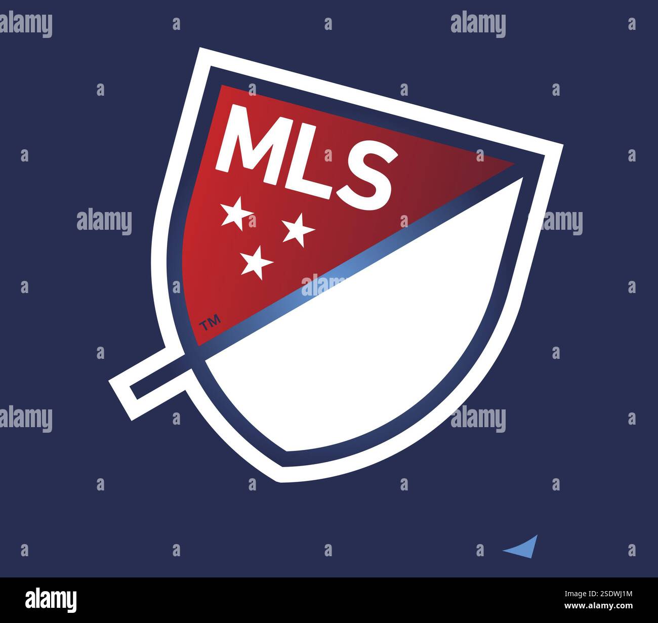 Rotated to right, MLS logo color, Sports leagues, Logo Stock Photo - Alamy