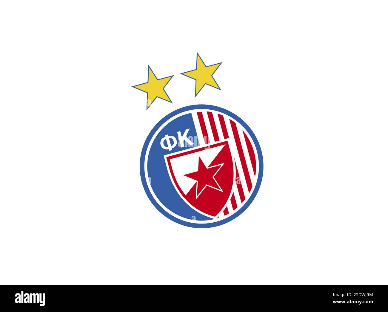 Rotated to left, Crvena Zvezda Logo 1998, Soccer, Old Logo from 1998 ...