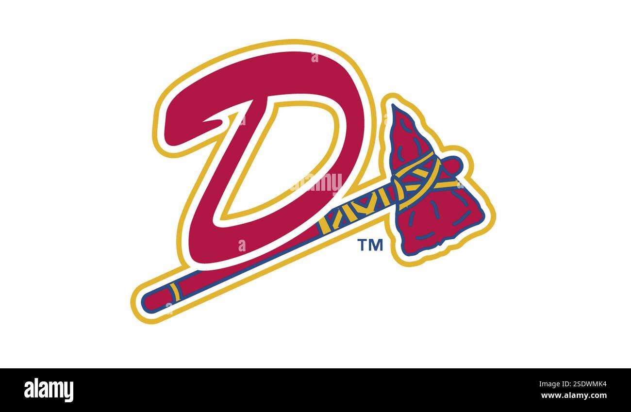 Danville Braves logo, Baseball, Logo Stock Photo - Alamy