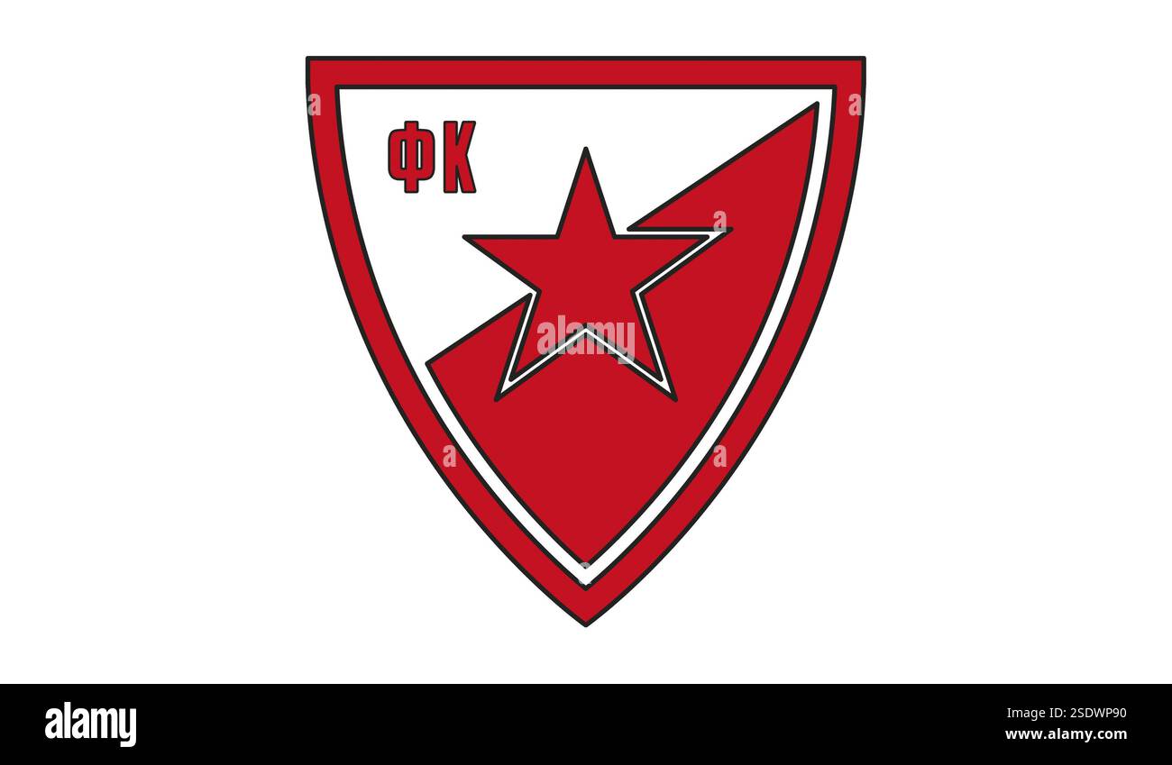 Crvena Zvezda Logo 1948, Soccer, Old Logo from 1948 Stock Photo - Alamy