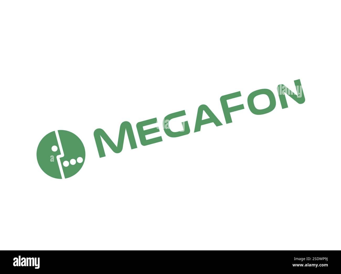 Turned to the left, MegaFon logo, logo Stock Photo - Alamy