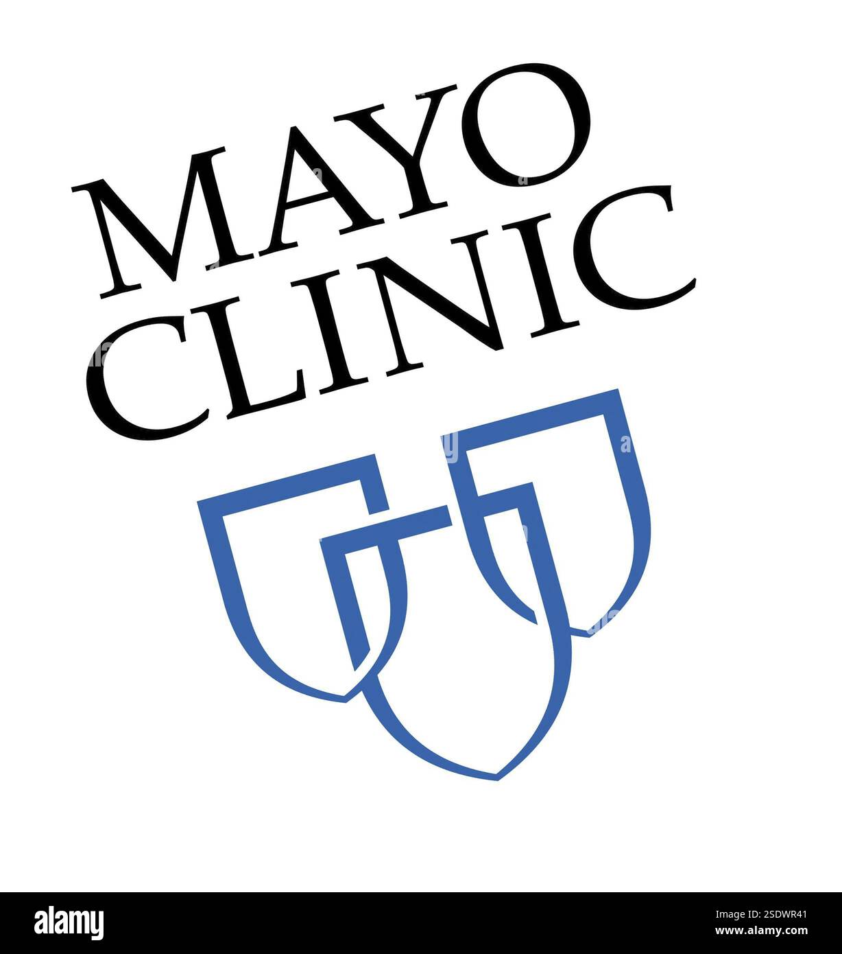 Rotated to left, Mayo Clinic logo, Organisation, Logo Stock Photo - Alamy