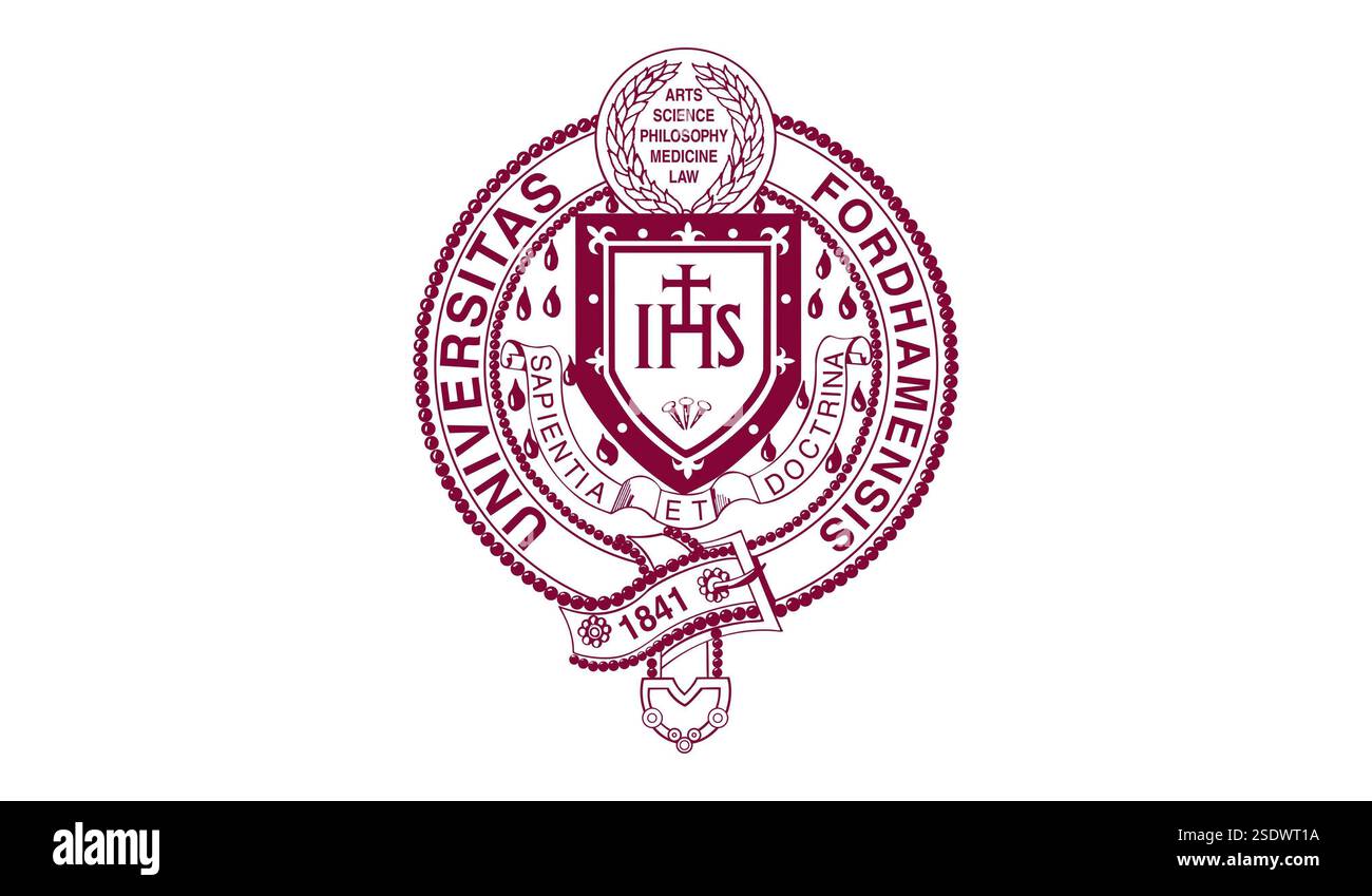 Fordham University Logo 1907, Education, Old Logo from 1907 Stock Photo ...