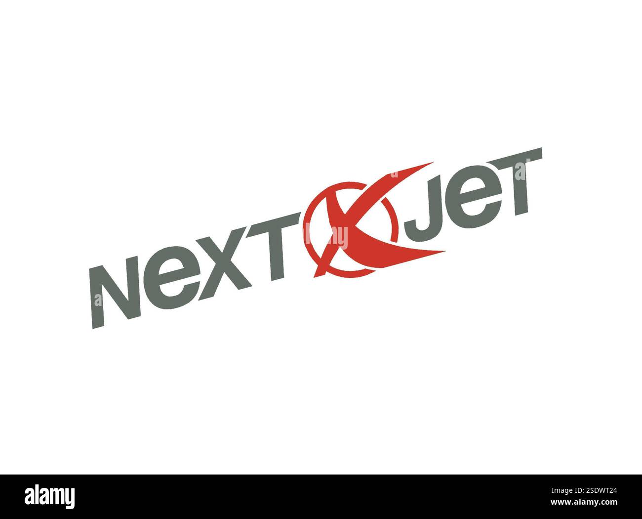 Turned to the left, Nextjet logo old, airline, logo Stock Photo - Alamy
