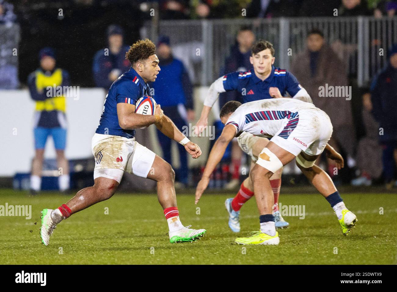 Simeli Daunivucu of France during the U20 Six Nations championship 2025, rugby union match ...