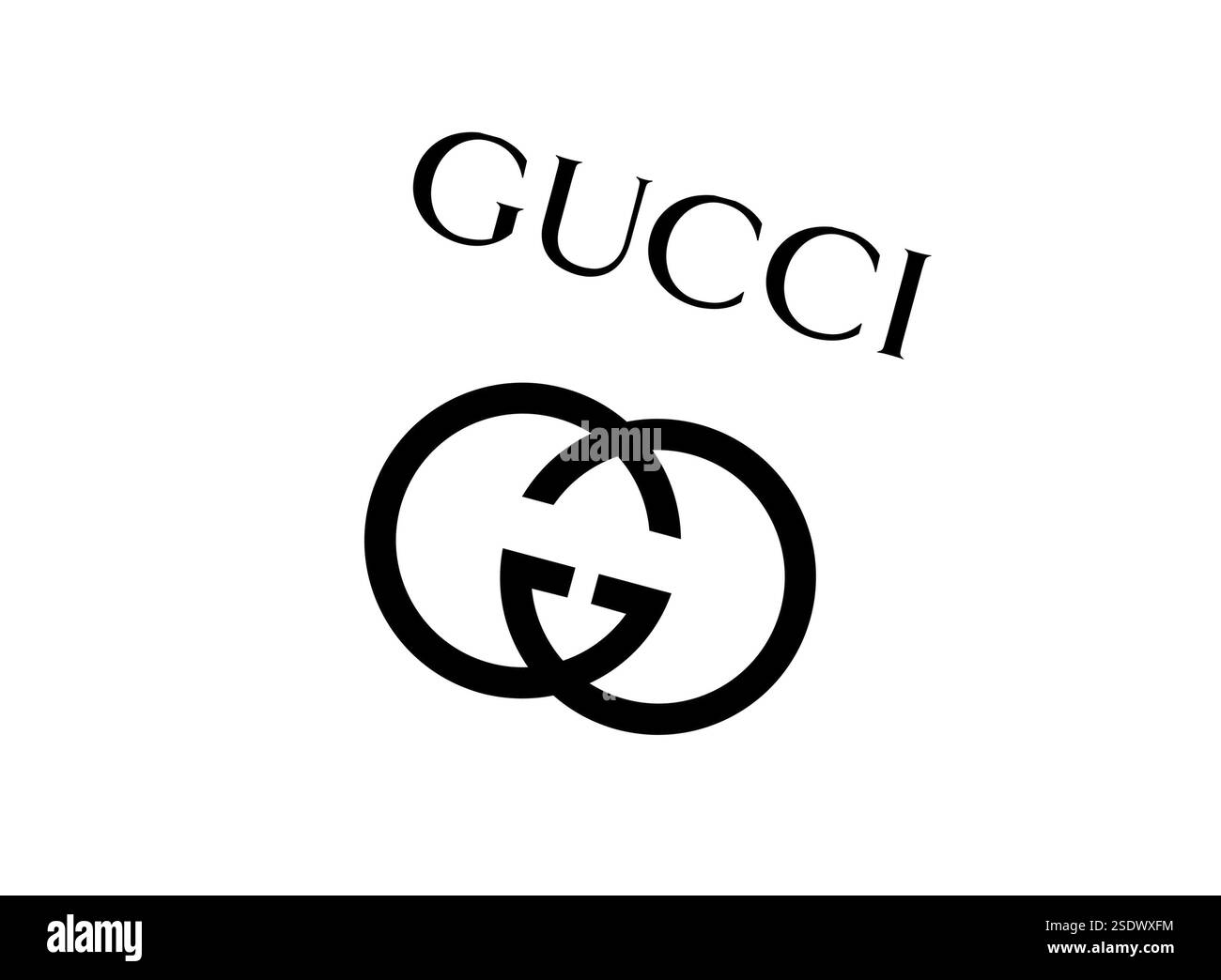 Rotated to right, Logo Gucci, Logo Stock Photo - Alamy