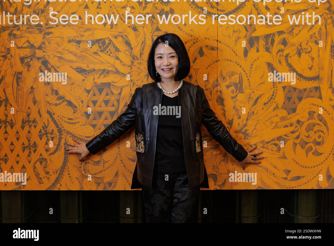 A portrait of Guo Pei at her exhibition at M Gallery in Hong Kong. The ...