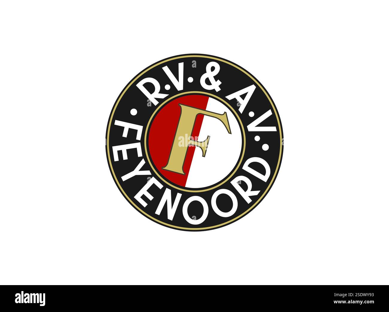 Rotated to right, Feyenoord Logo 1930, Soccer, Historic Logo from 1930 ...
