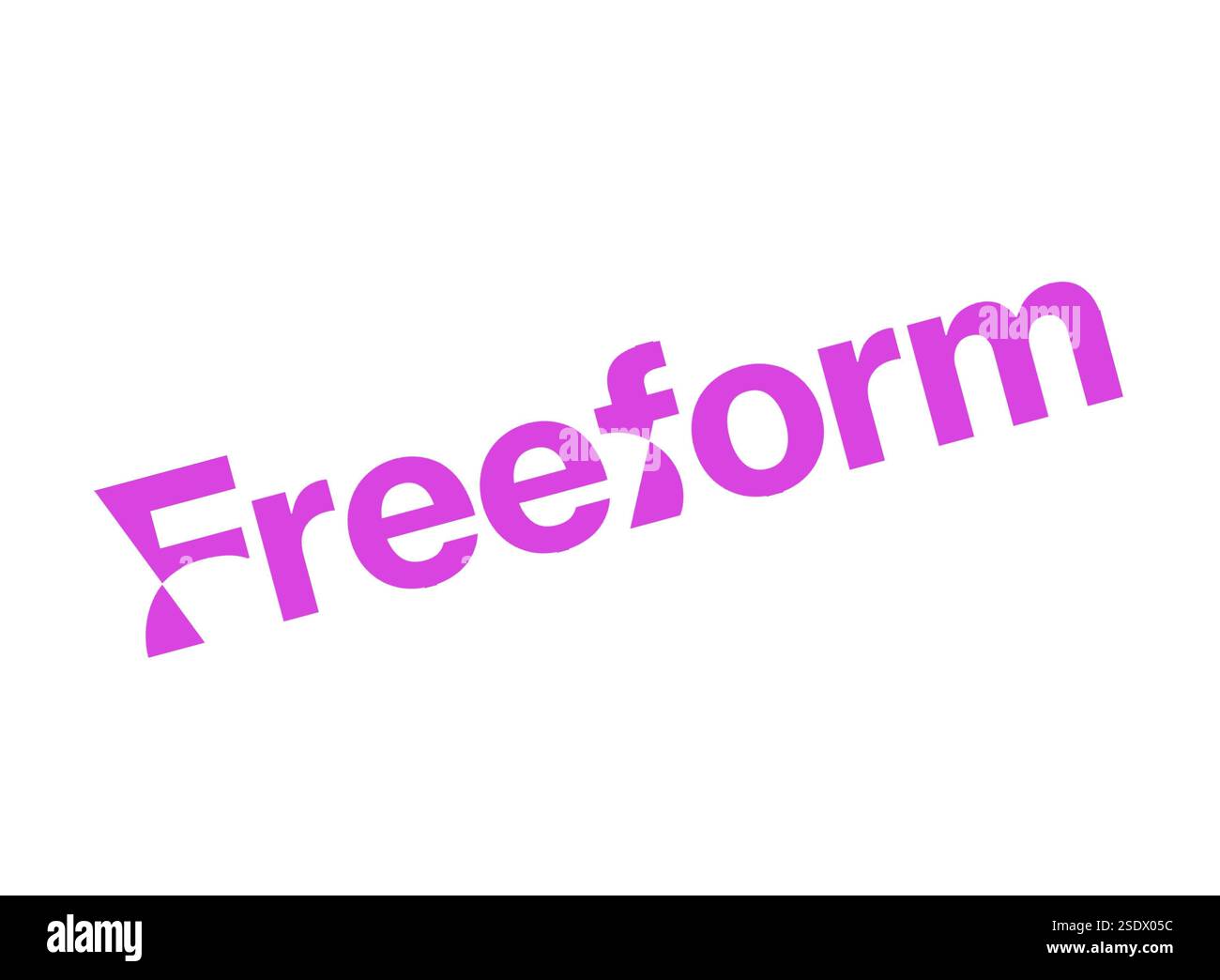 Turned to the left, FreeForm Logo, Logo Stock Photo - Alamy