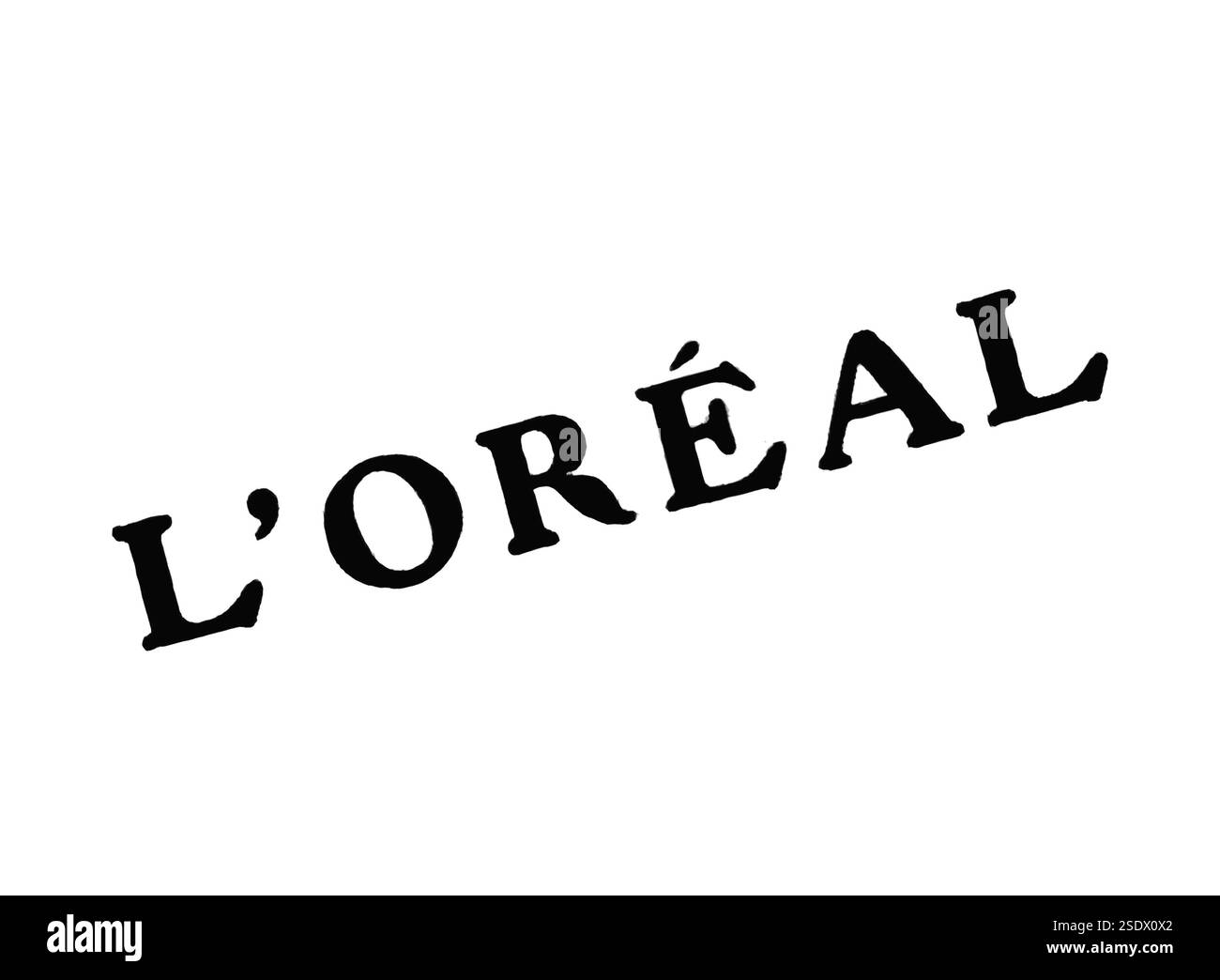 Nach links gedreht, Loreal Logo 1911, Kosmetik, Historisches Logo von ...