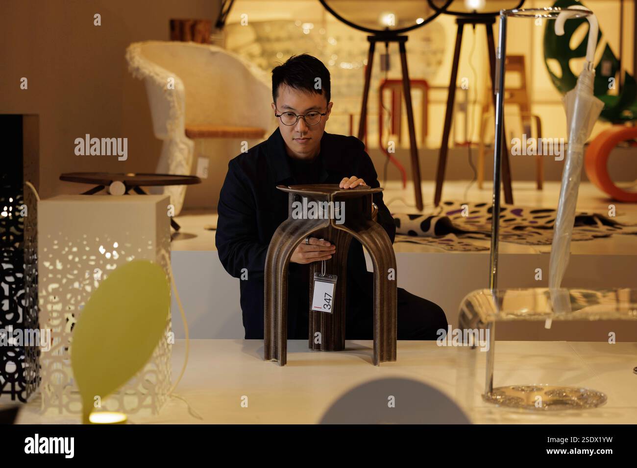 Hong Kong, China. 30th Jan, 2025. Dennis Cheung at the opening ceremony of the SaloneSatellite ...