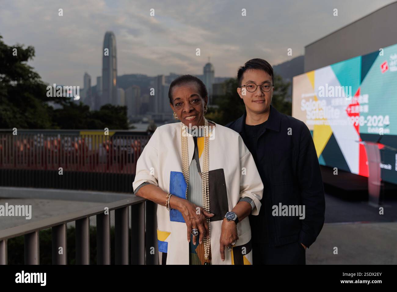 Hong Kong, China. 30th Jan, 2025. (L-R) Marva Griffin, founder and ...