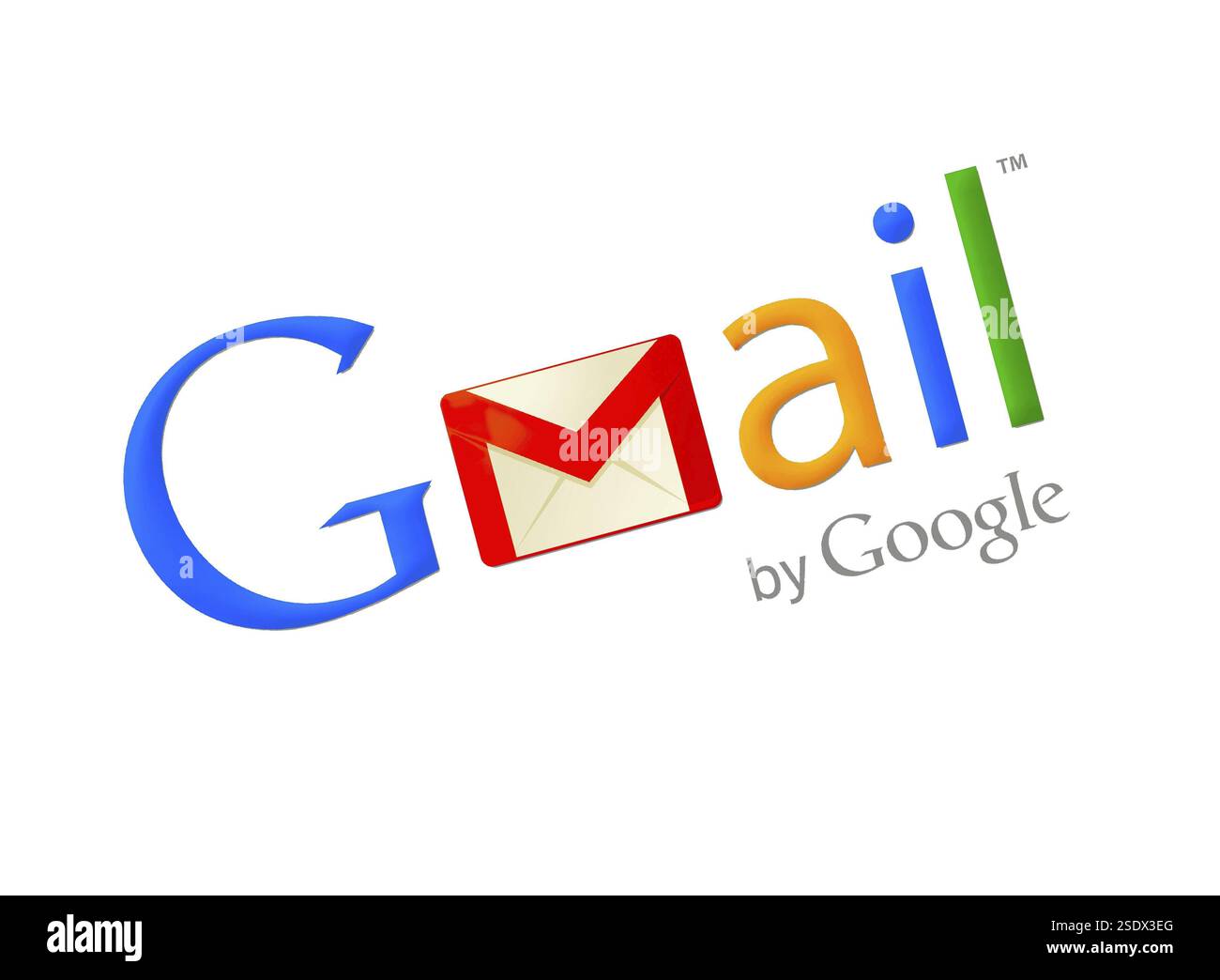 Rotated to left, Gmail Logo 2010, Internet, Old Logo from 2010 Stock ...