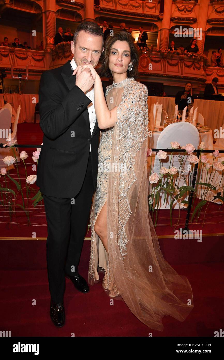 Till Broenner und Nadia Dassouki beim Semper Opernball am 07.02.2025 in Dresden Semper Opernball ...