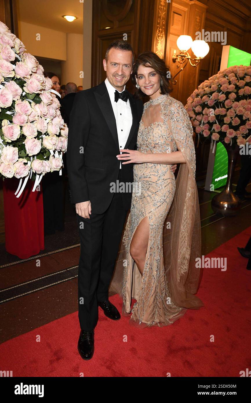 Till Broenner und Nadia Dassouki beim Semper Opernball am 07.02.2025 in ...