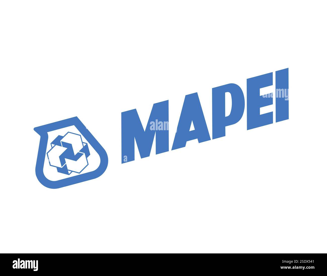 Nach links gedreht, MAPEI Logo, Andere Unternehmen, Logo Stock Photo ...
