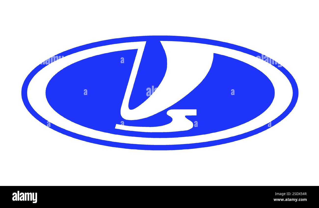 Lada Logo 1993, Car, Old Logo from 1993 Stock Photo - Alamy