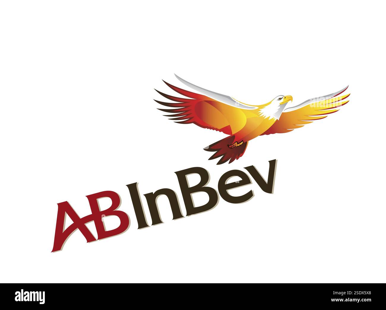 Rotated to left, AB InBev Logo 2008, Drink, Old Logo from 2008 Stock ...