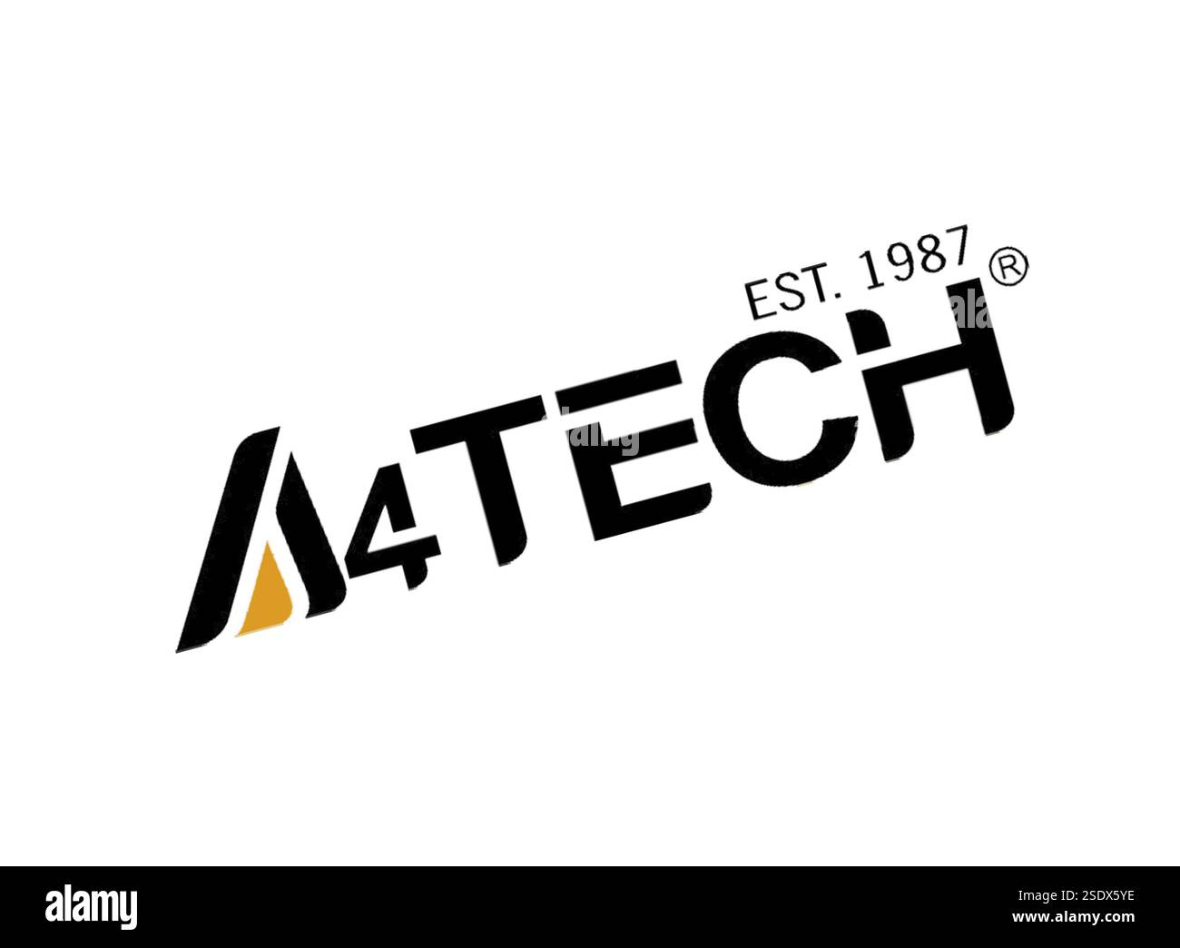 Turned to the left, A4Tech logo, electronics, logo Stock Photo - Alamy