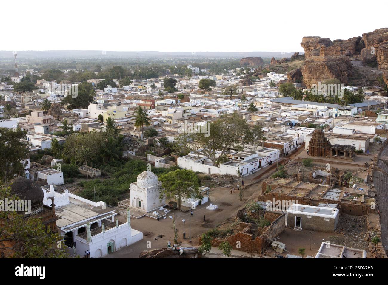 Badami Town, Rock Cut Cave Temple, District Bagalkot, State Karnataka ...