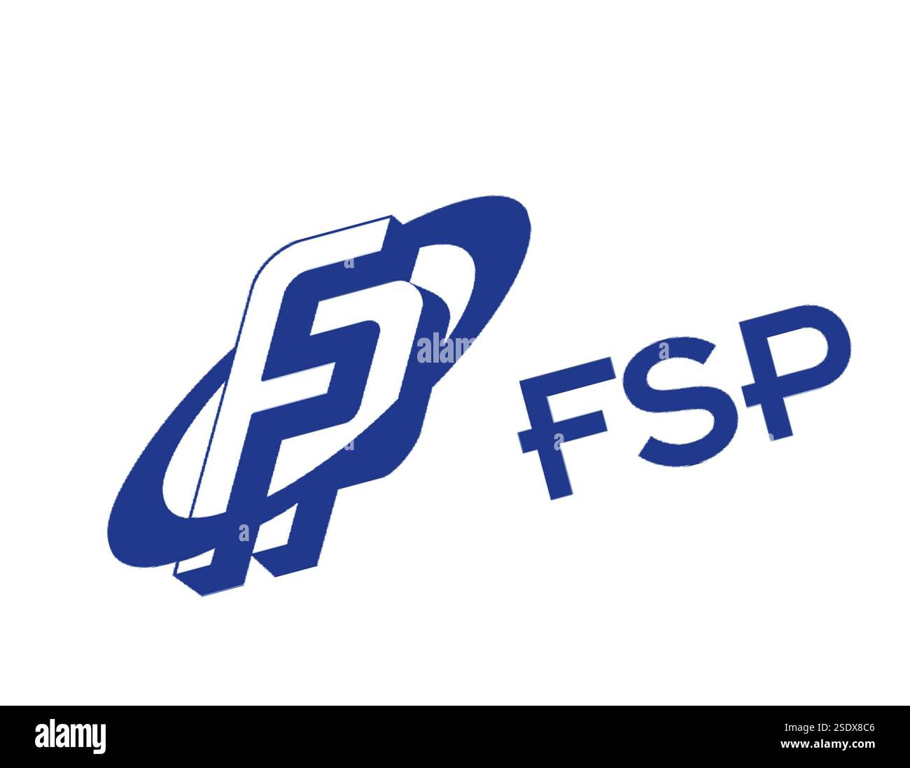 Turned to the left, FSP logo, technology, logo Stock Photo - Alamy