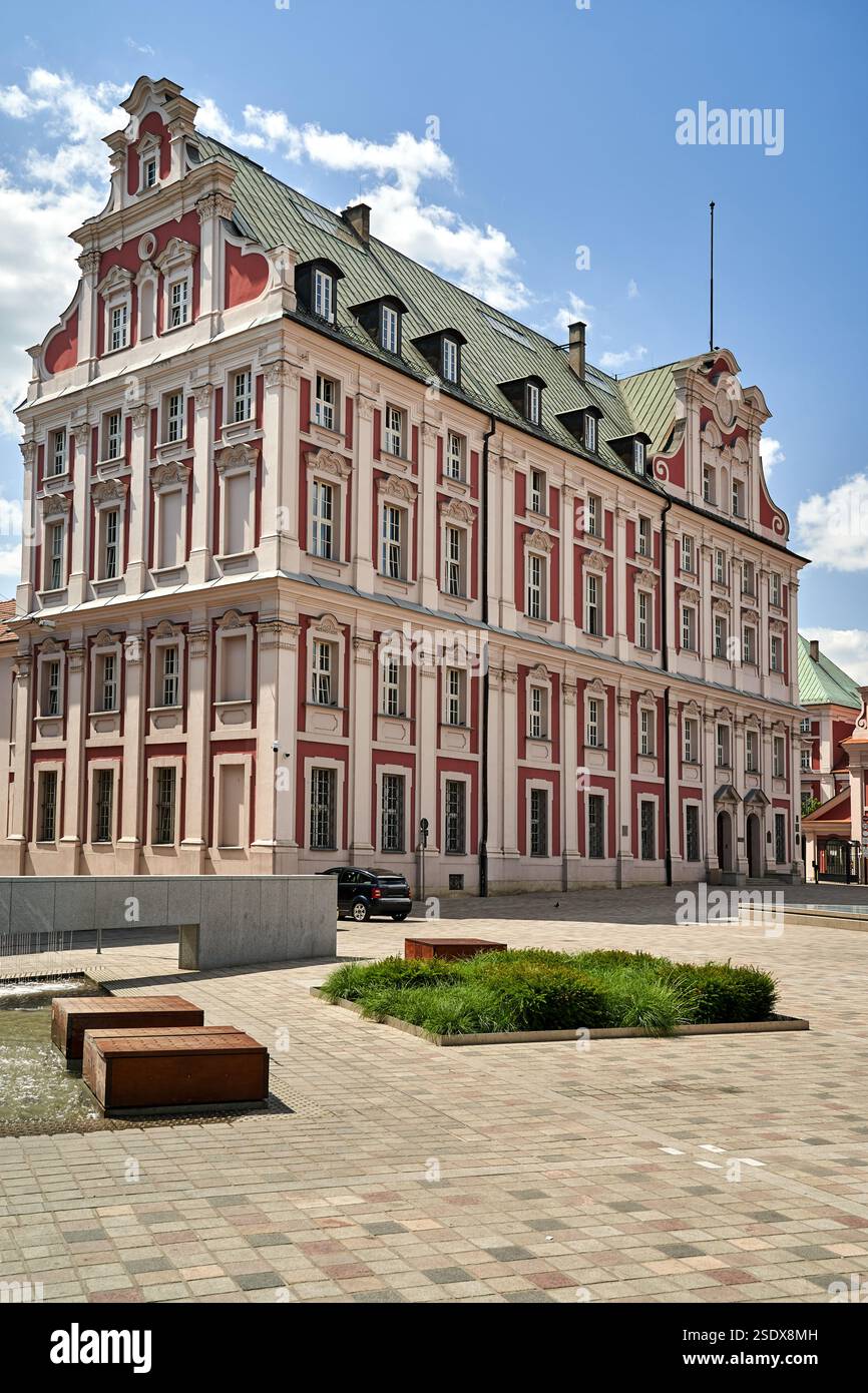 baroque buildings of a former monastery in the city of Poznan, Poland ...