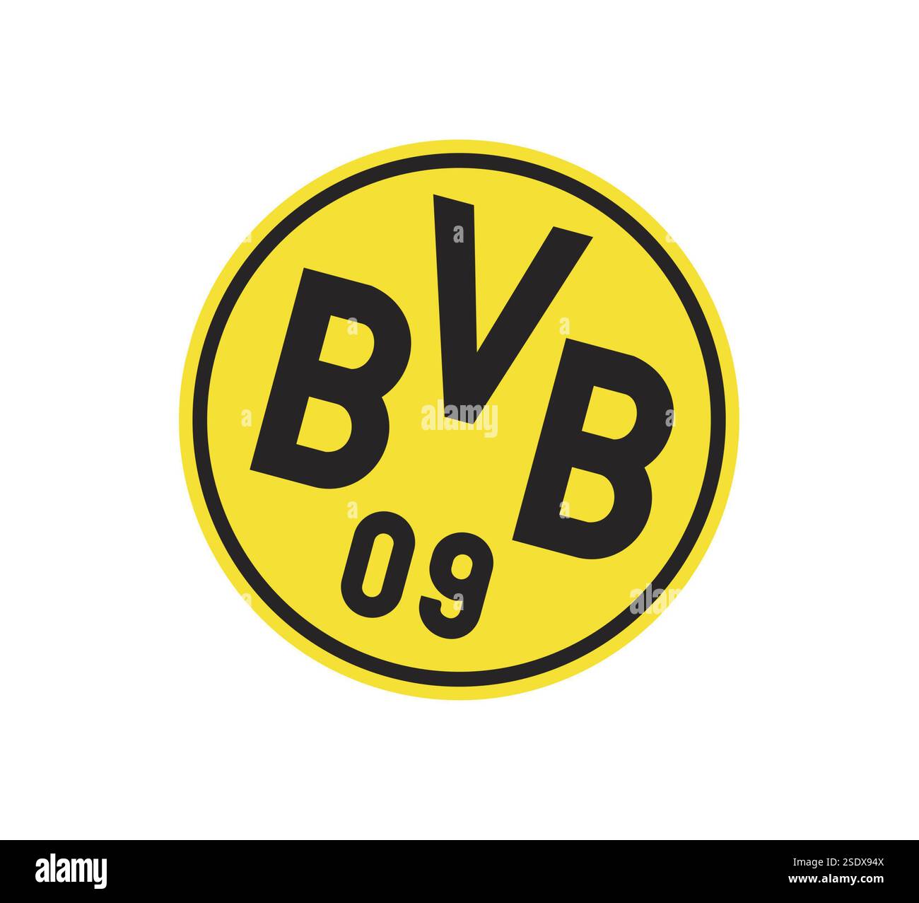 Rotated to right, Color BVB Logo, Soccer, Logo Stock Photo - Alamy