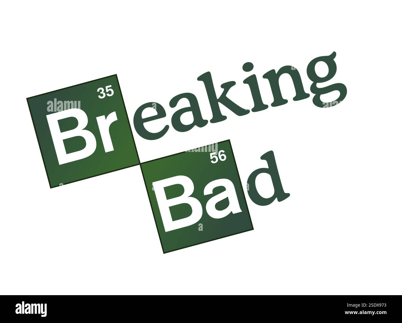 Rotated to left, Breaking Bad Logo, Media & TV, Logo Stock Photo - Alamy
