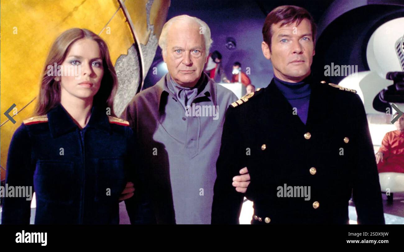 THE SPY WHO LOVED ME 1977 United Artists film with from left: Barbara ...