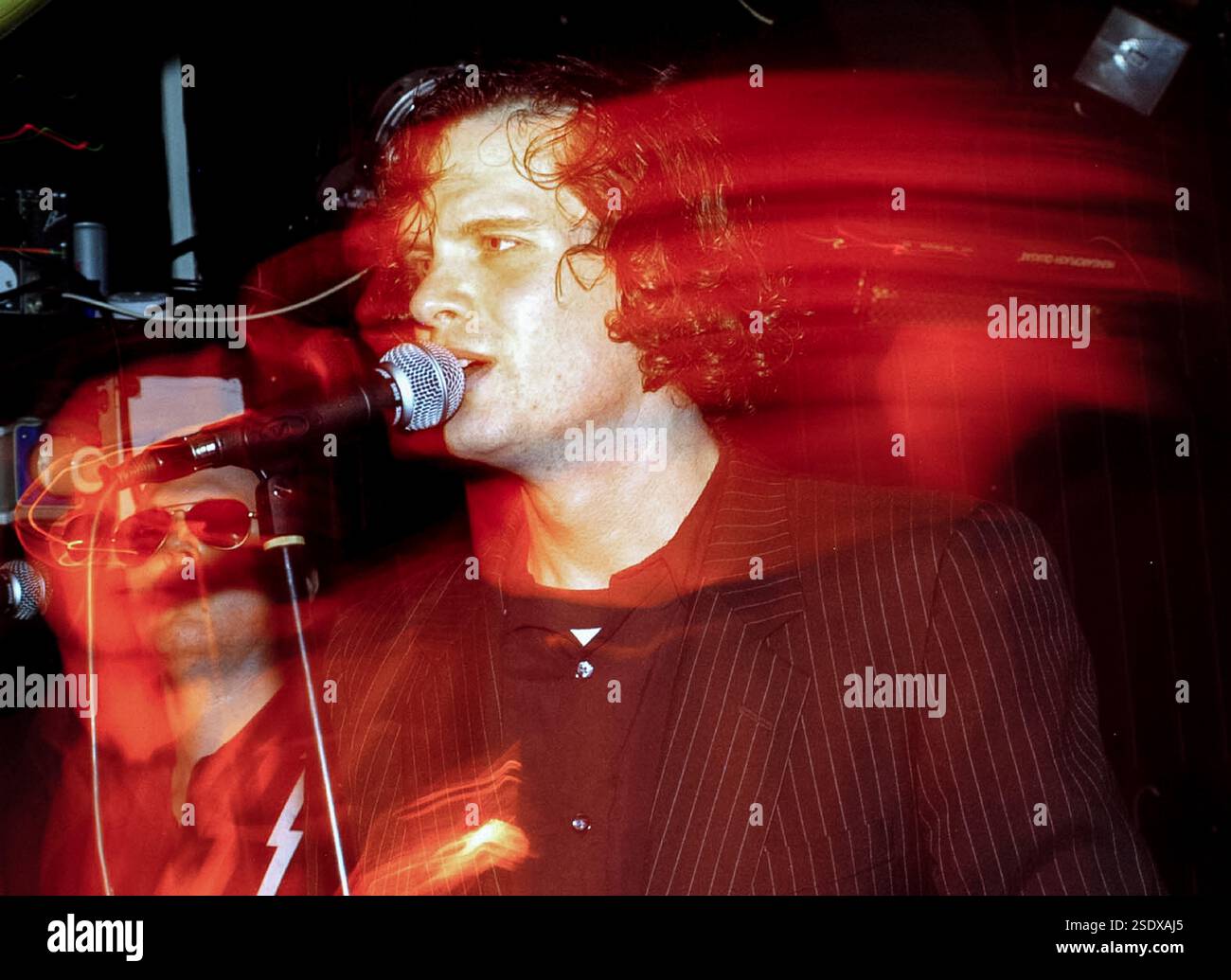 TYLER SPENCER, ELECTRIC SIX, EARLY TOUR, 2003: A young Tyler Spencer ...