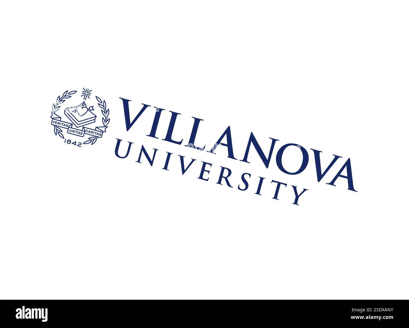 Turned to the right, Villanova University logo, logo Stock Photo - Alamy