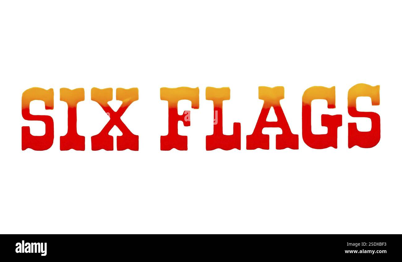 Six Flags Logo 1961, Other companies, Old Logo from 1961 Stock Photo ...
