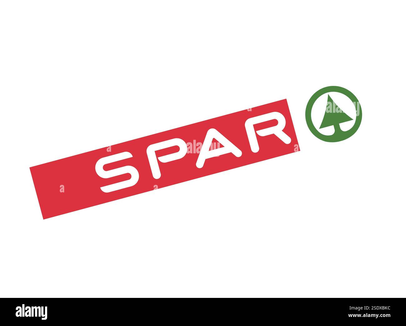 Turned to the left, Logo Spar, Logo Stock Photo - Alamy