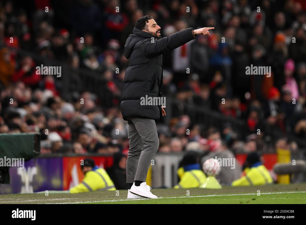 Manchester United's Manager Ruben Amorim during the Manchester United ...