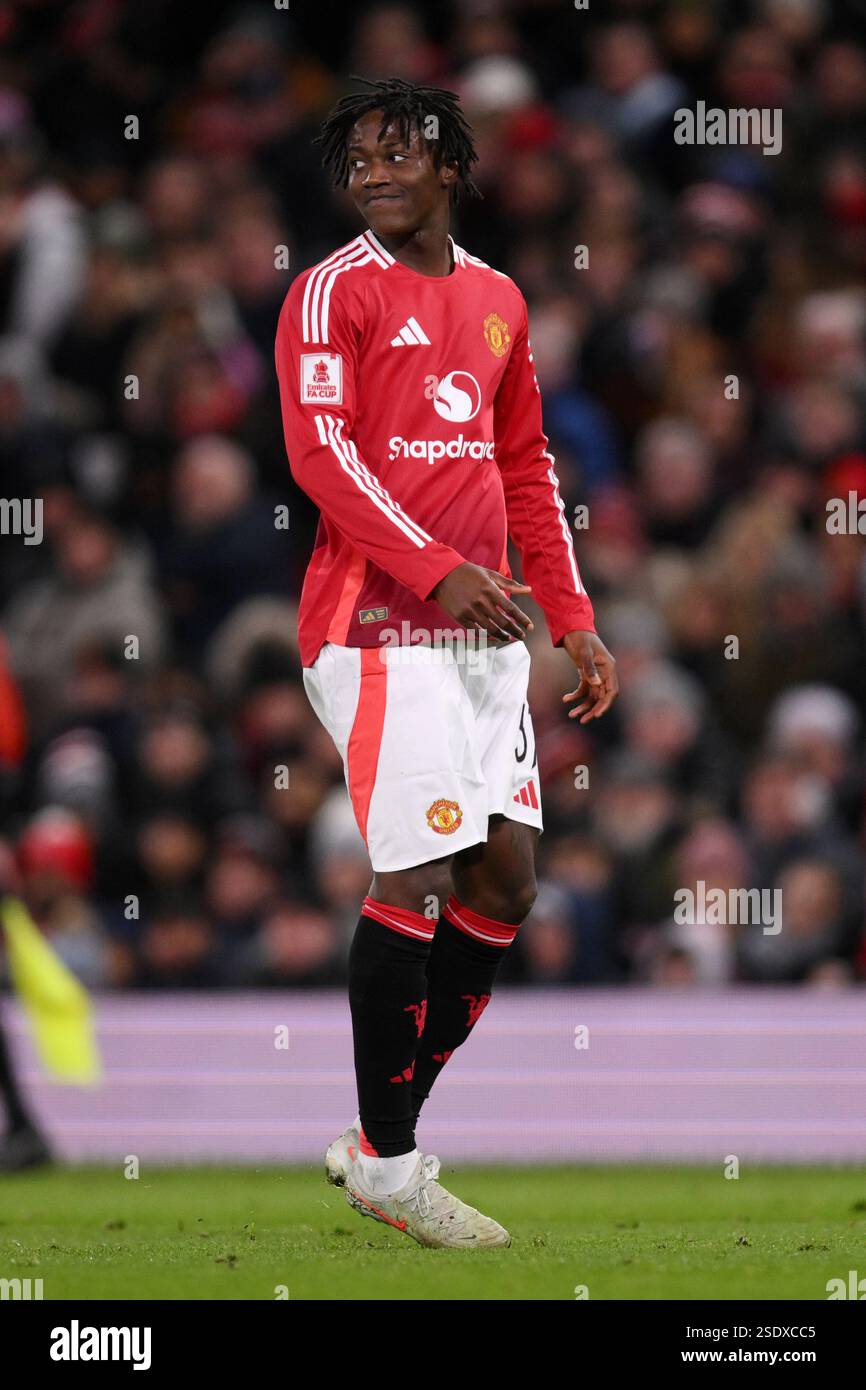 Manchester United's Kobbie Mainoo during the Manchester United FC v ...