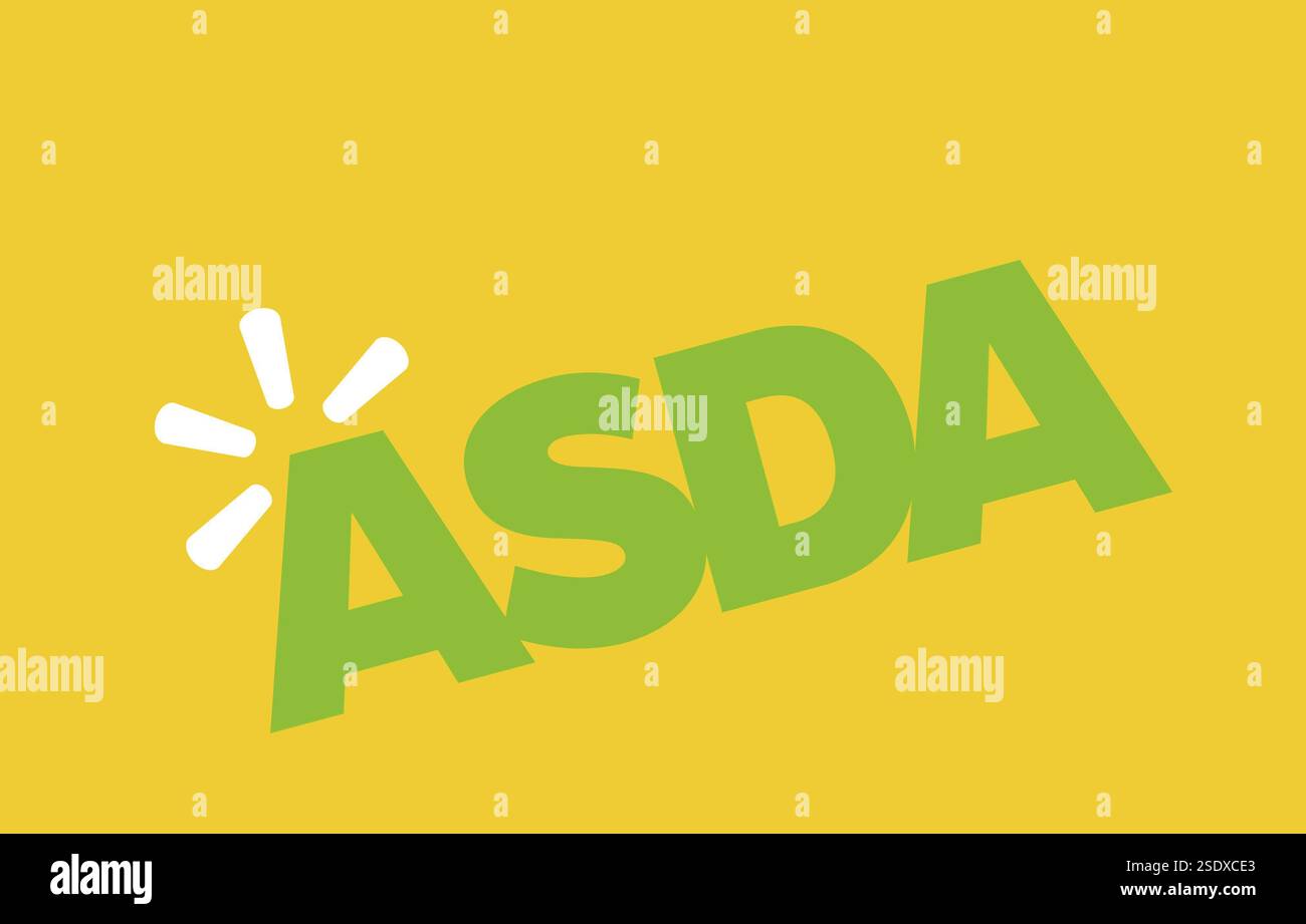Rotated to left, Color ASDA Logo, Logo Stock Photo - Alamy