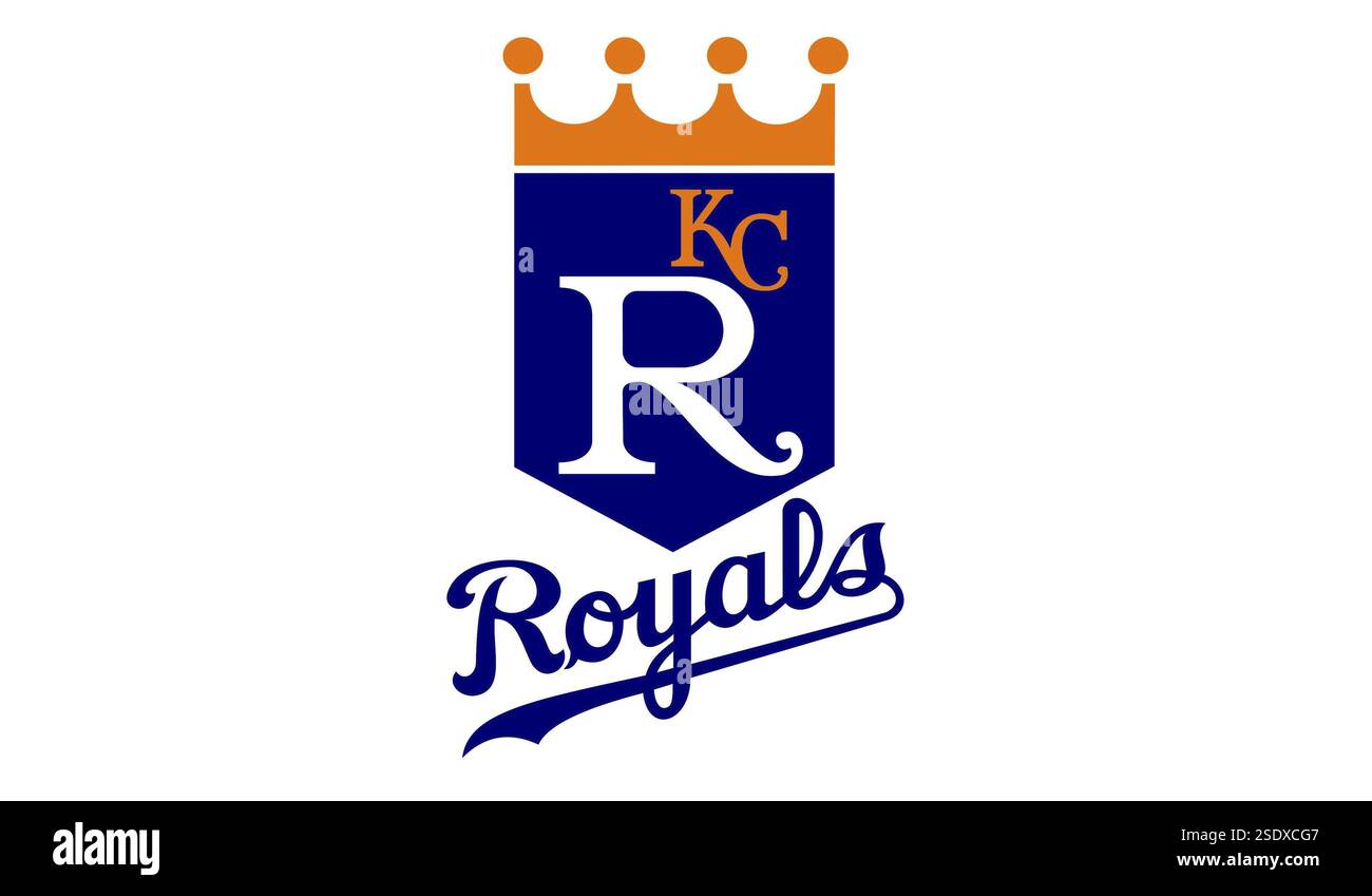 Kansas City Royals Logo 1979, Baseball, Old Logo from 1979 Stock Photo ...