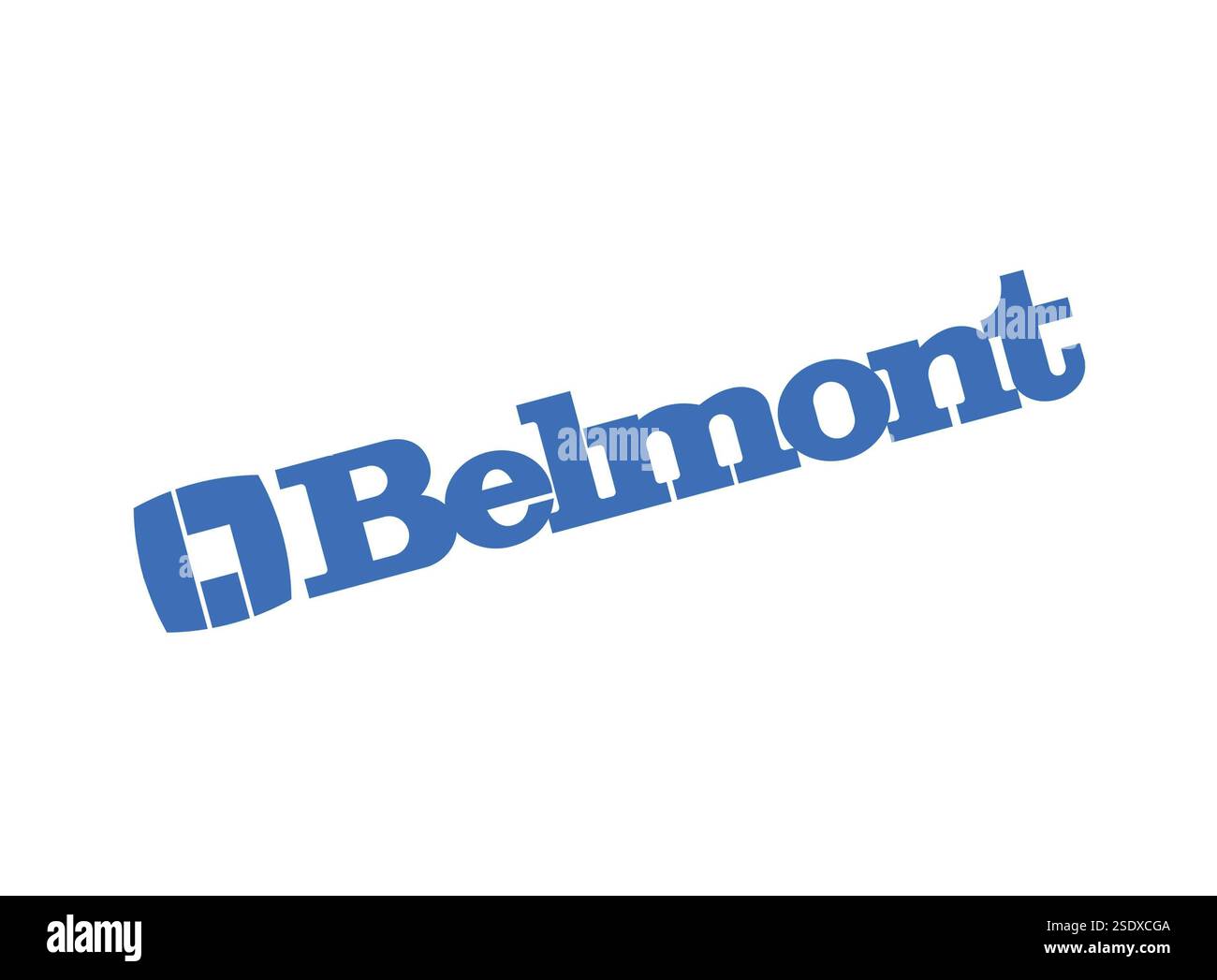 Rotated to left, Belmont Logo, Logo Stock Photo - Alamy